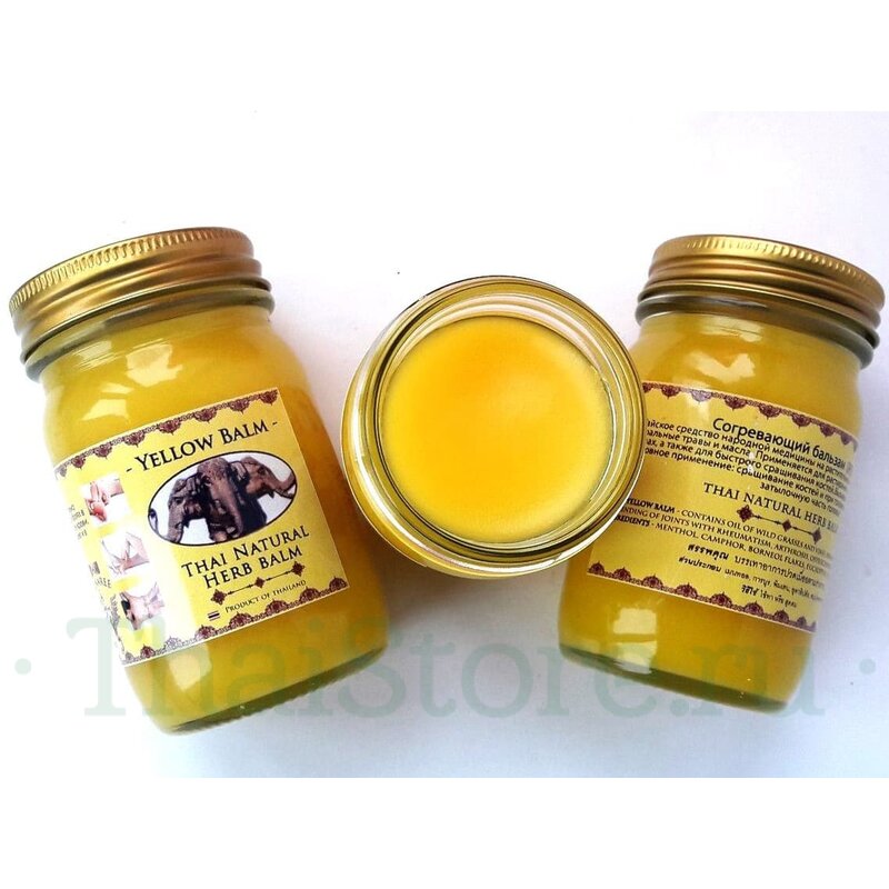 Желтый бальзам Thai Natural Herb Balm| Купить в интернет-магазине ...